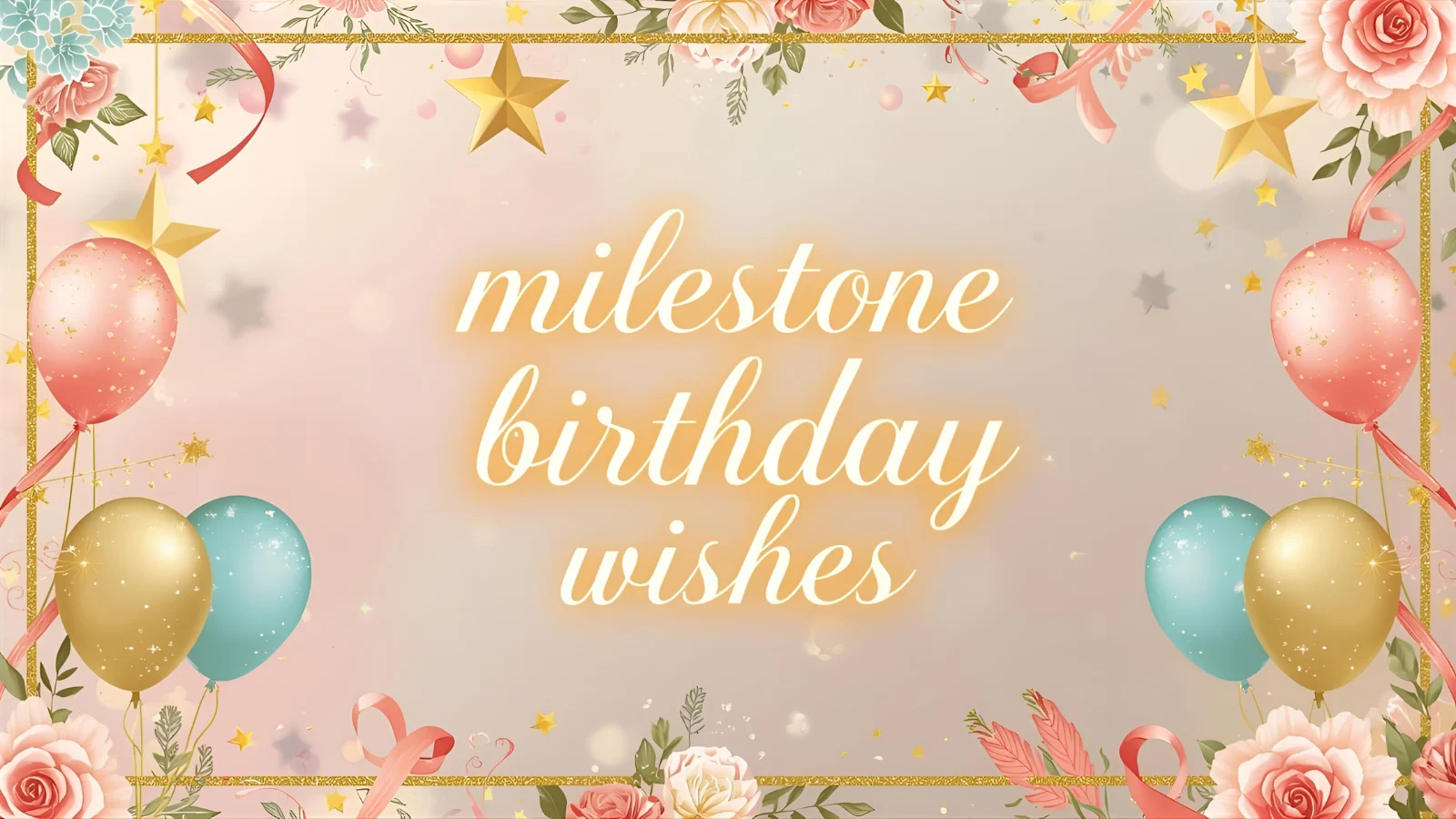 530+ Milestone Birthday Wishes