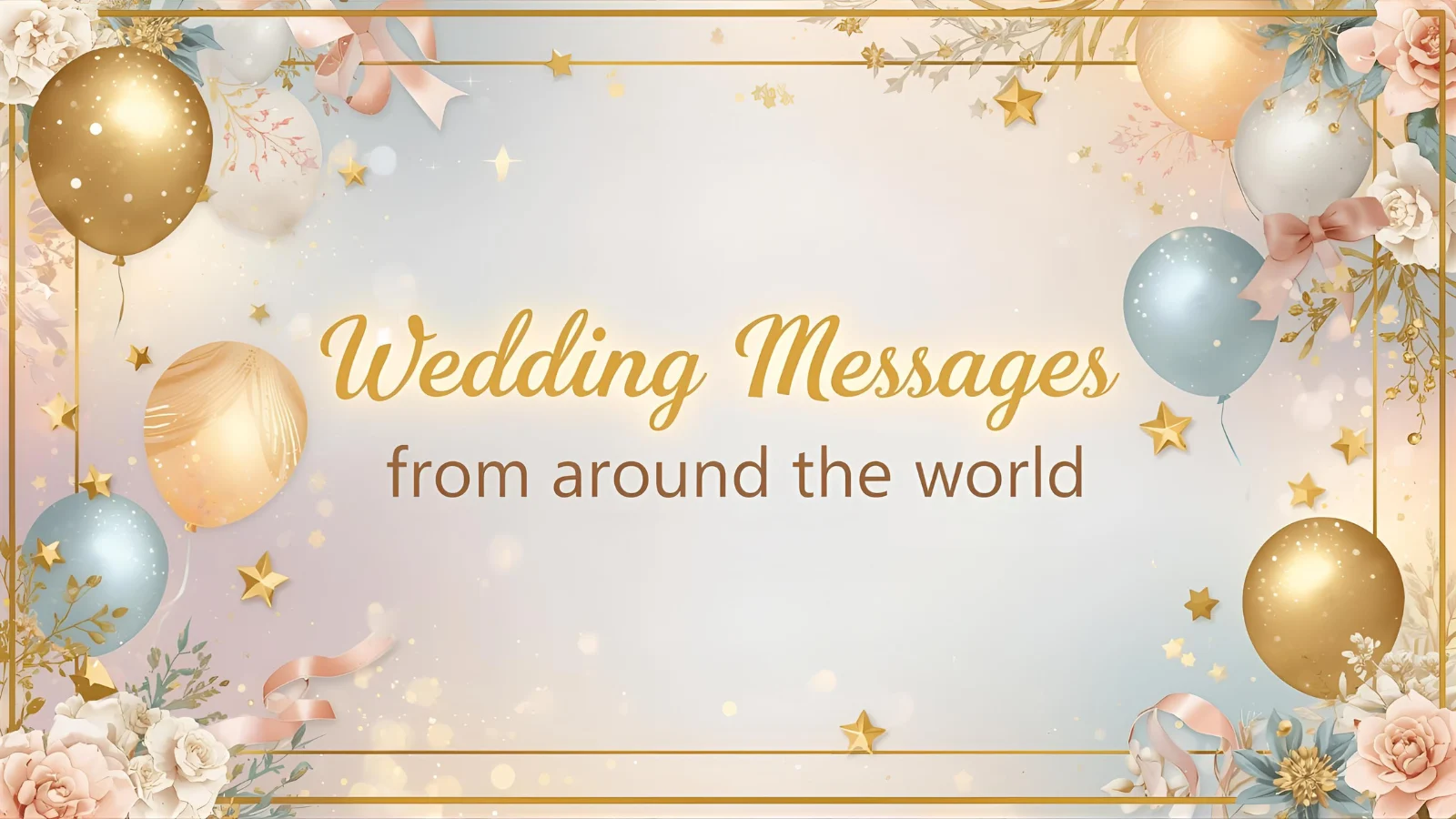 480+ Wedding Messages from Around the World